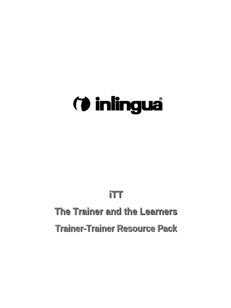 E Itt-Trainer Learners | PDF | Learning | Classroom