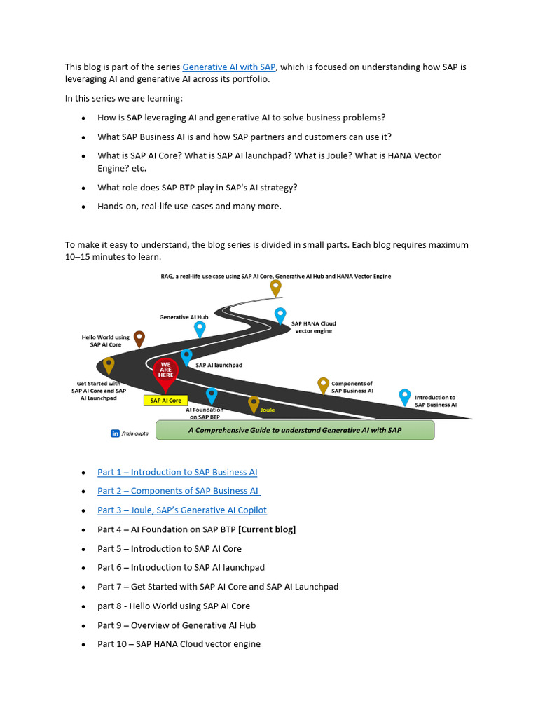 Sap Ai Core Pdf Artificial Intelligence Intelligence Ai And Semantics