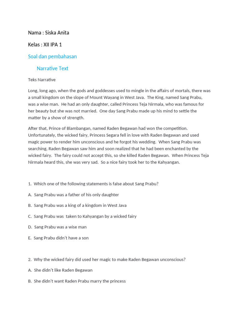 Narrative Text Analysis and Questions | PDF | Cocoa Bean | Chocolate