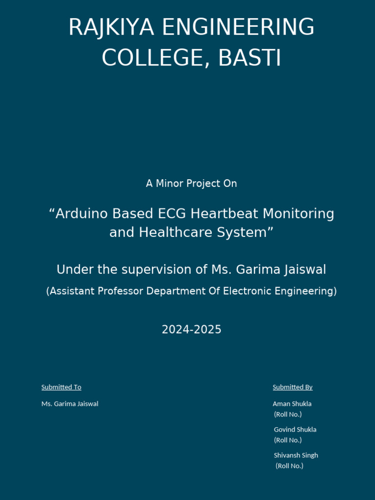 Major Project Cover Page R.E.C. BASTI | PDF