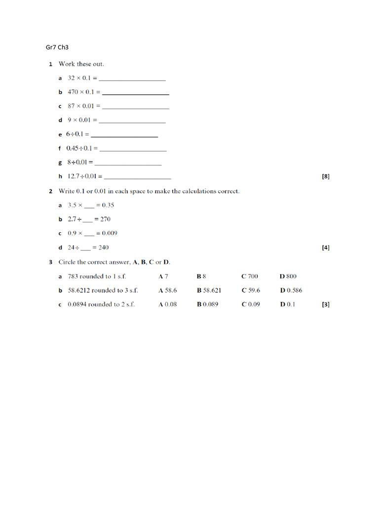 Gr7 Ch3 | PDF