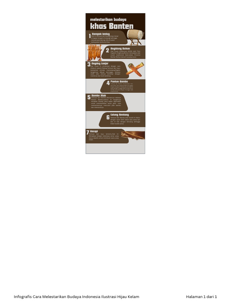 Alat Musik Tradisional Bambu Jitak | PDF