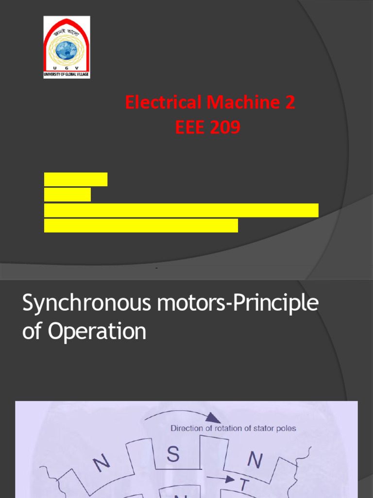 Synchronus Motor All | PDF | Electric Motor | Magnetic Devices Synchronus Motor All | PDF | Electric Motor | Magnetic Devices