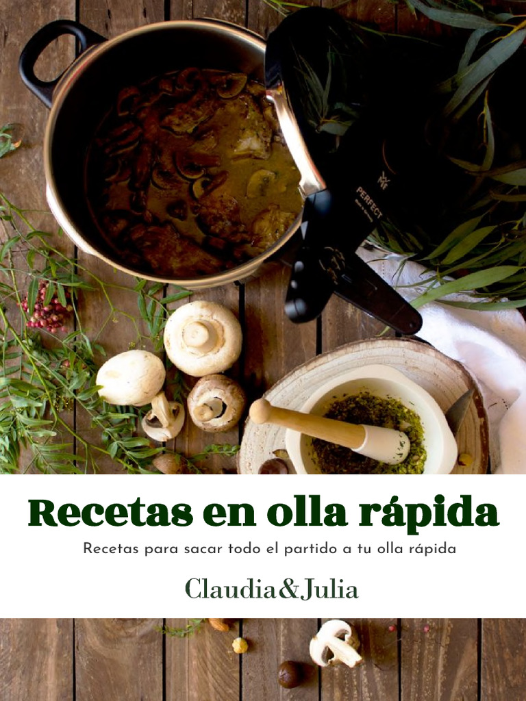 Libro Cocina en Olla Rapida - Recopilatorio Claudia Julia - WEB | PDF ...