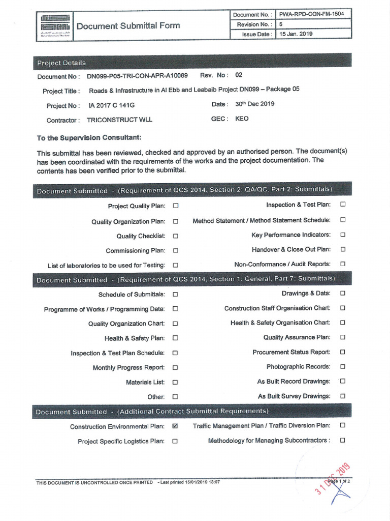 DN099 P05 Tri Con Apr A10089 | PDF | Environmental Impact Assessment
