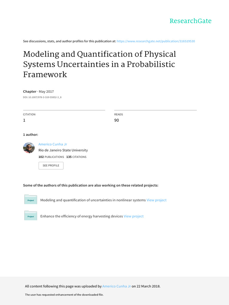 Modeling and Quantification of Physical Systems Uncertainties in A ...