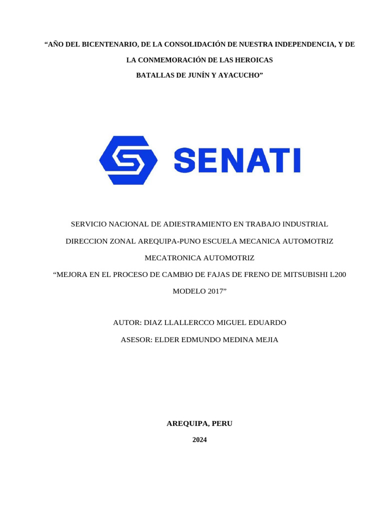 Tesis Senati | PDF | Business