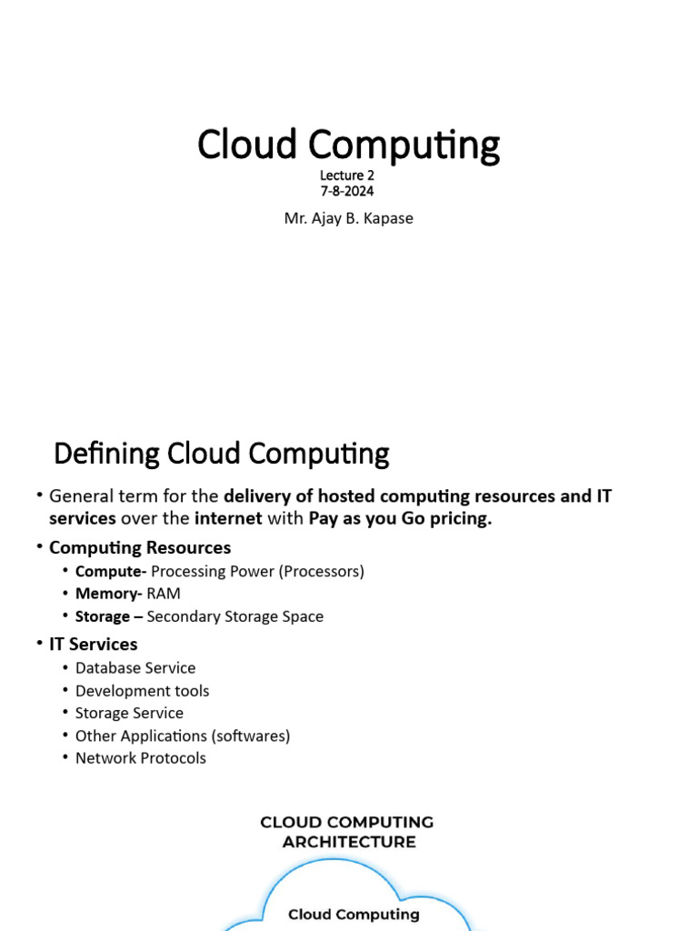 u1 b | PDF | Computer Cluster | Grid Computing