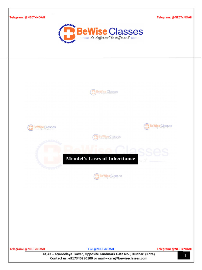 32.principles of Inheritance & Variations | PDF | Dominance (Genetics ...