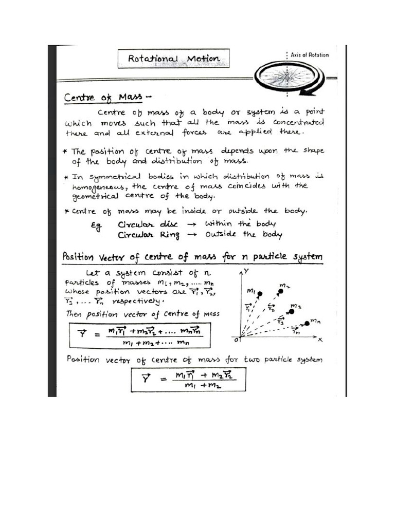 Notes On CH Rotational 24 | PDF