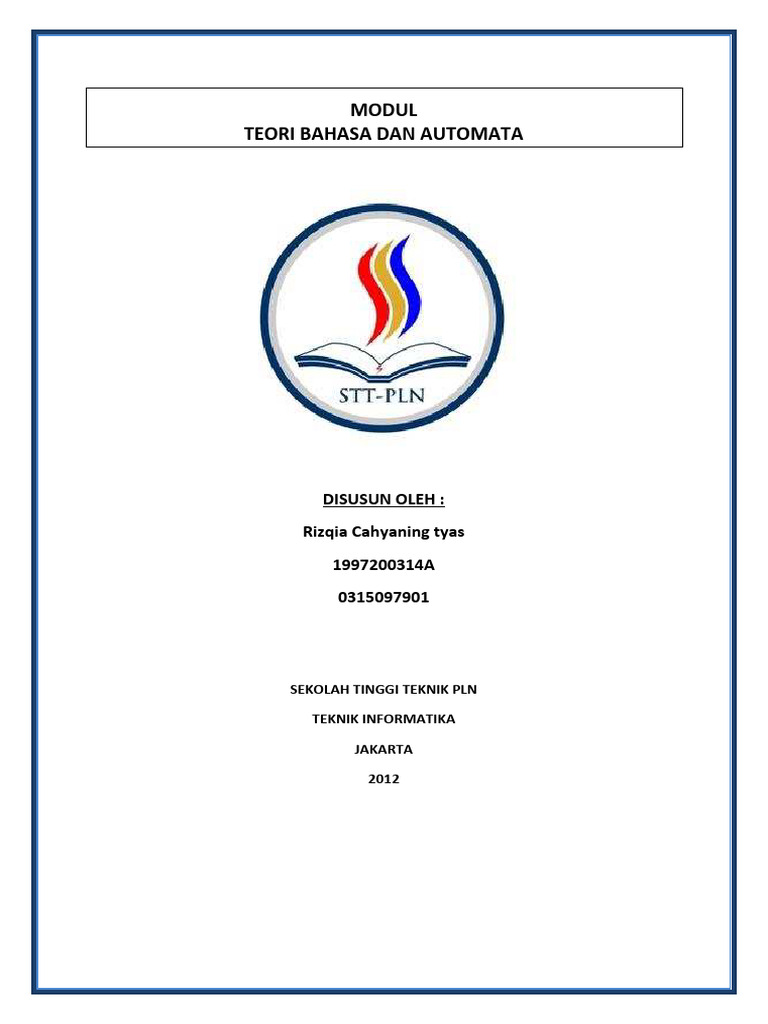 Modul Teori Bahasa Dan Automata | PDF