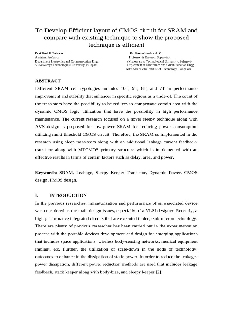 q1 paper-2 | PDF | Cmos | Electronic Circuits