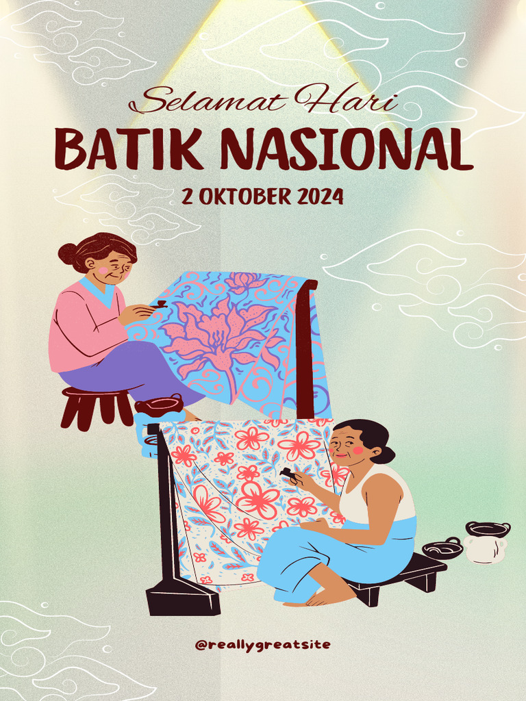 Krem Ilustrasi Hari Batik Nasional Cerita Instagram | PDF