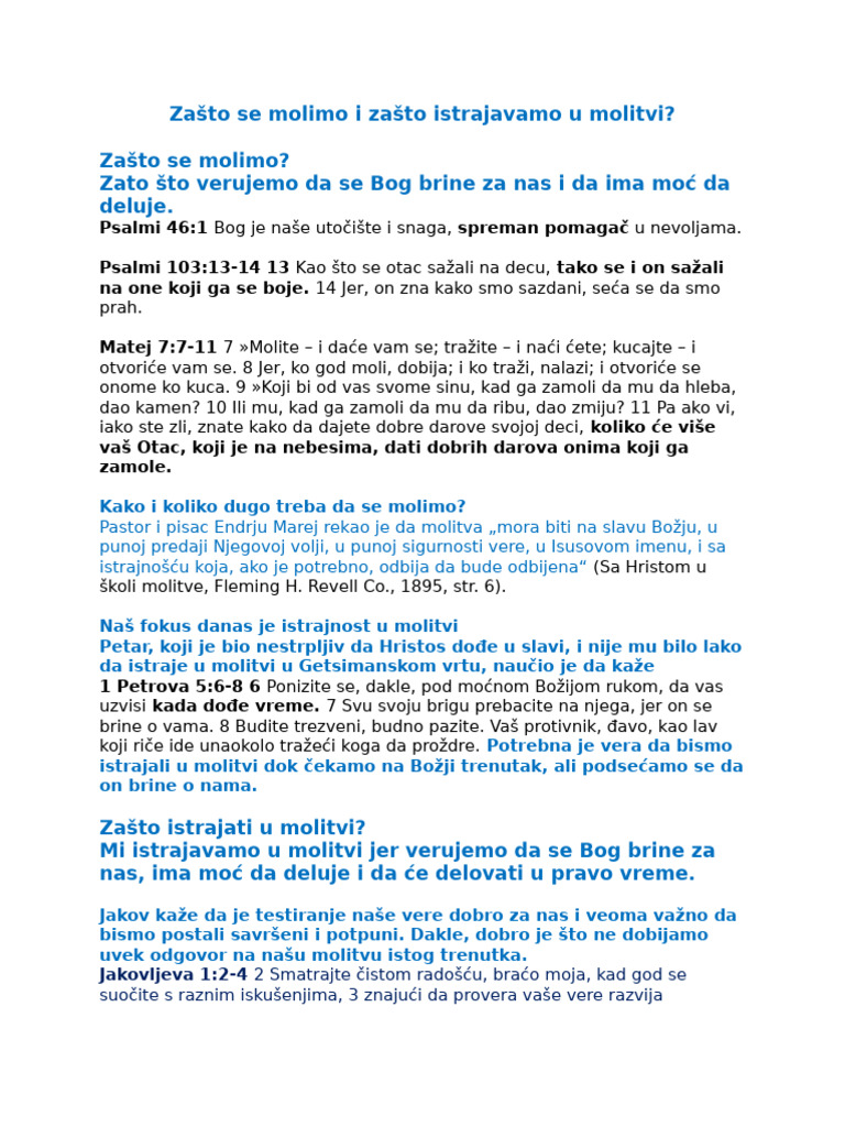 Molite se ustrajno | PDF