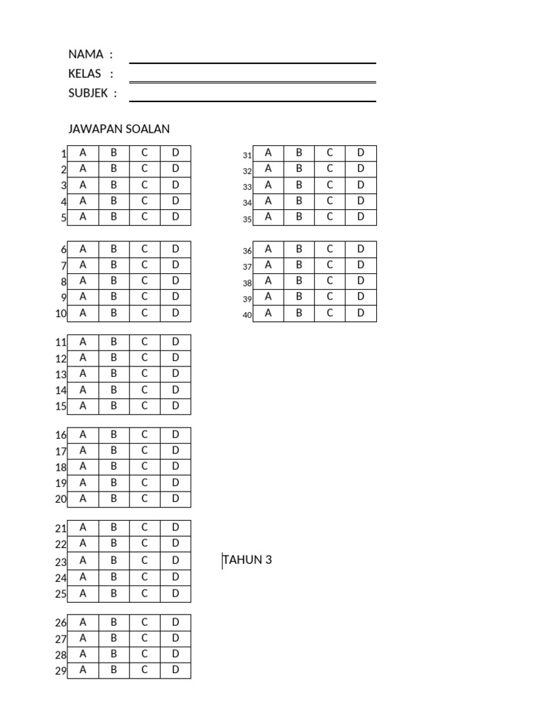 Kertas Objektif | PDF