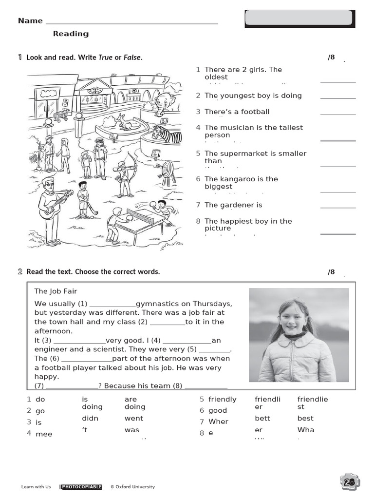 LWU 5 Term 2 Standard Test | PDF