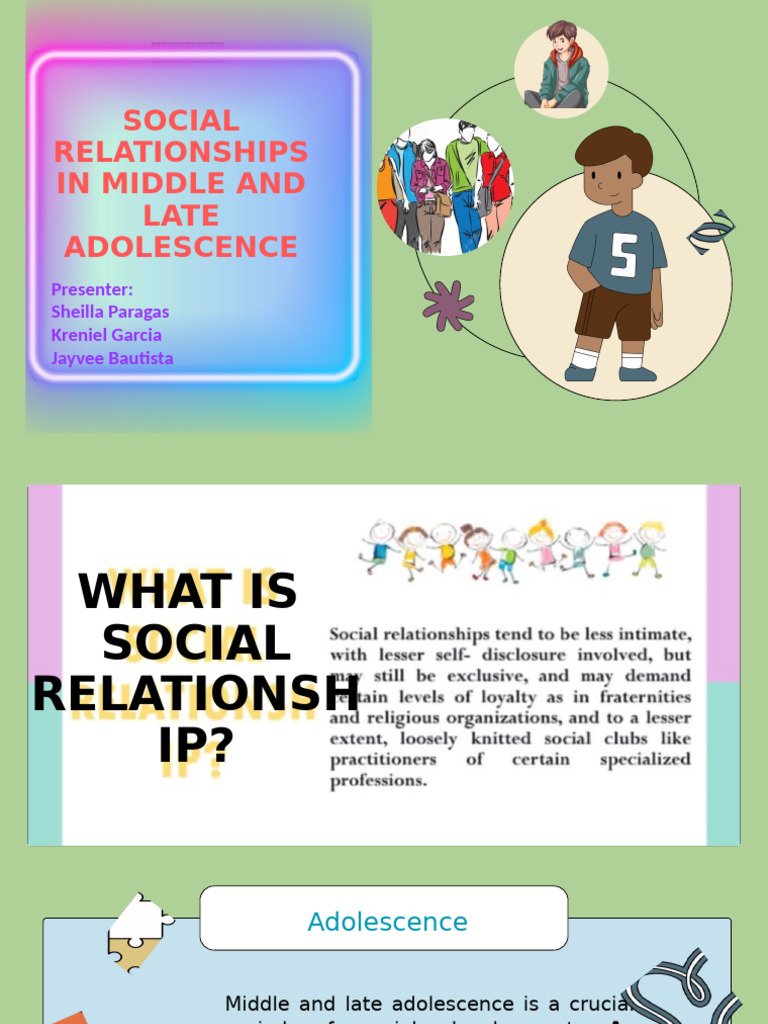Social Relationships | PDF | Adolescence | Intimate Relationships