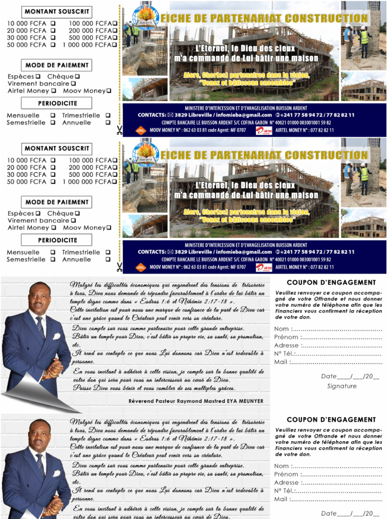 Depliant Flyer Partenariat Construction | PDF