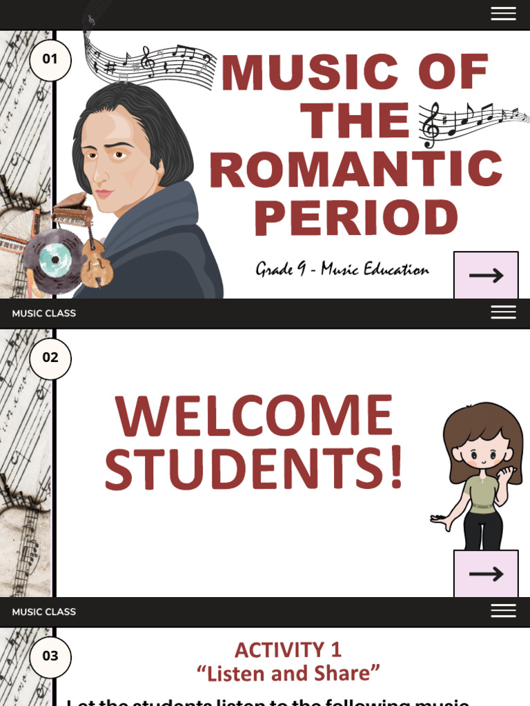 Grade 9 Music Education: Romantic Composers | PDF | Frédéric Chopin ...