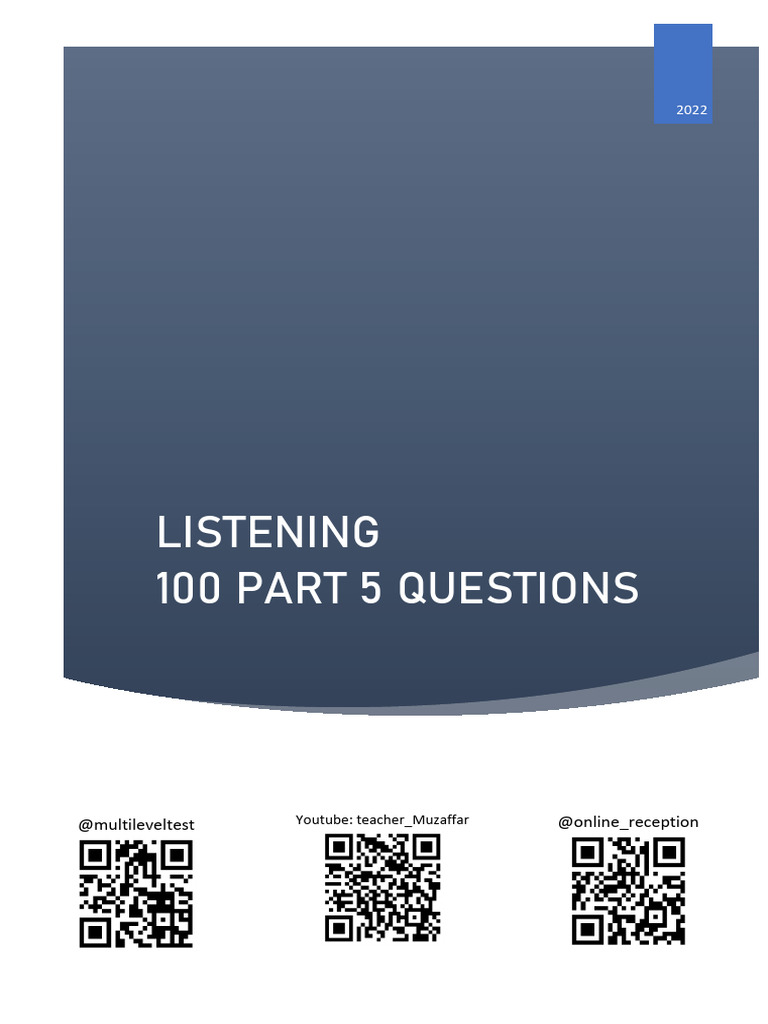 100 part 5 questions | PDF