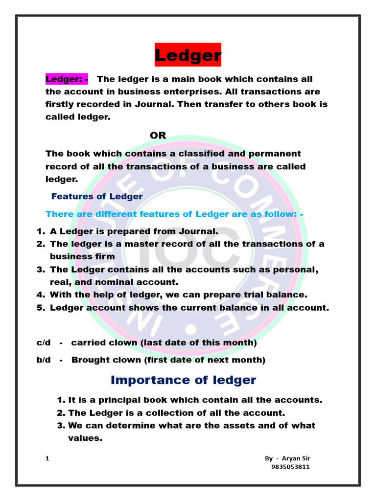 7 Ledger | PDF