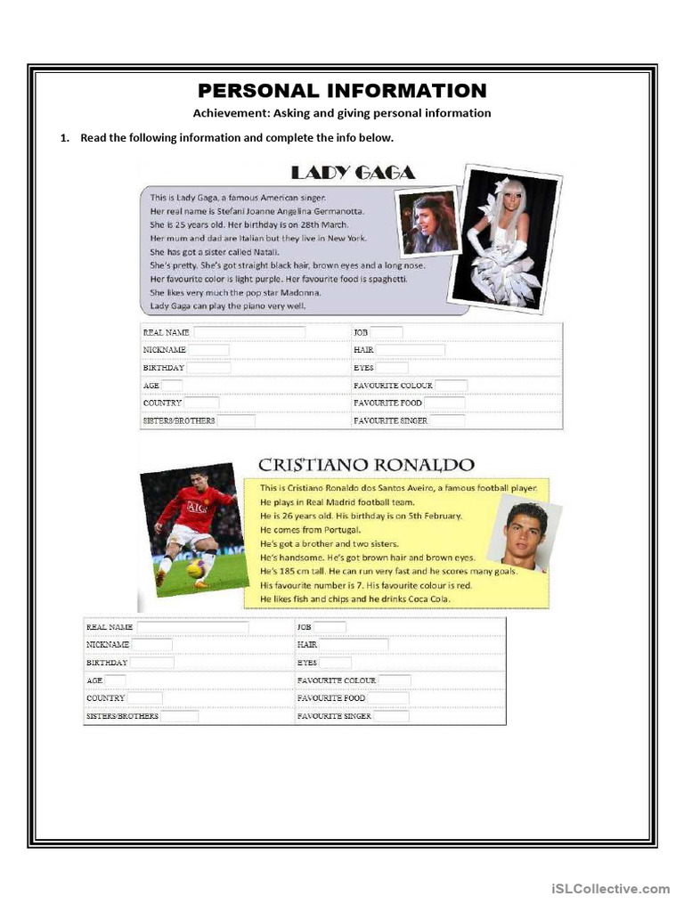 Personal Information | PDF