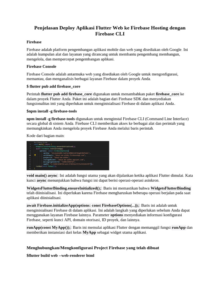 Penjelasan Deploy Aplikasi Flutter Web Ke Firebase Hosting Dengan ... Penjelasan Deploy Aplikasi Flutter Web Ke Firebase Hosting Dengan ...