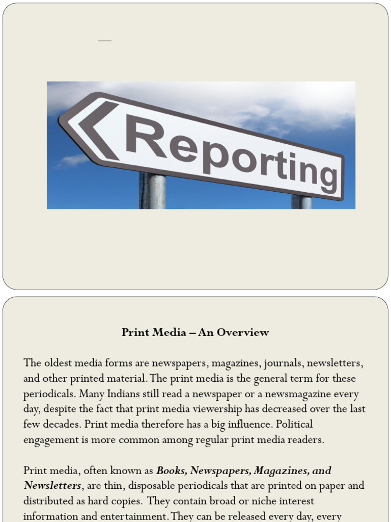 BJMC-2 Types of Print Media-1 | PDF