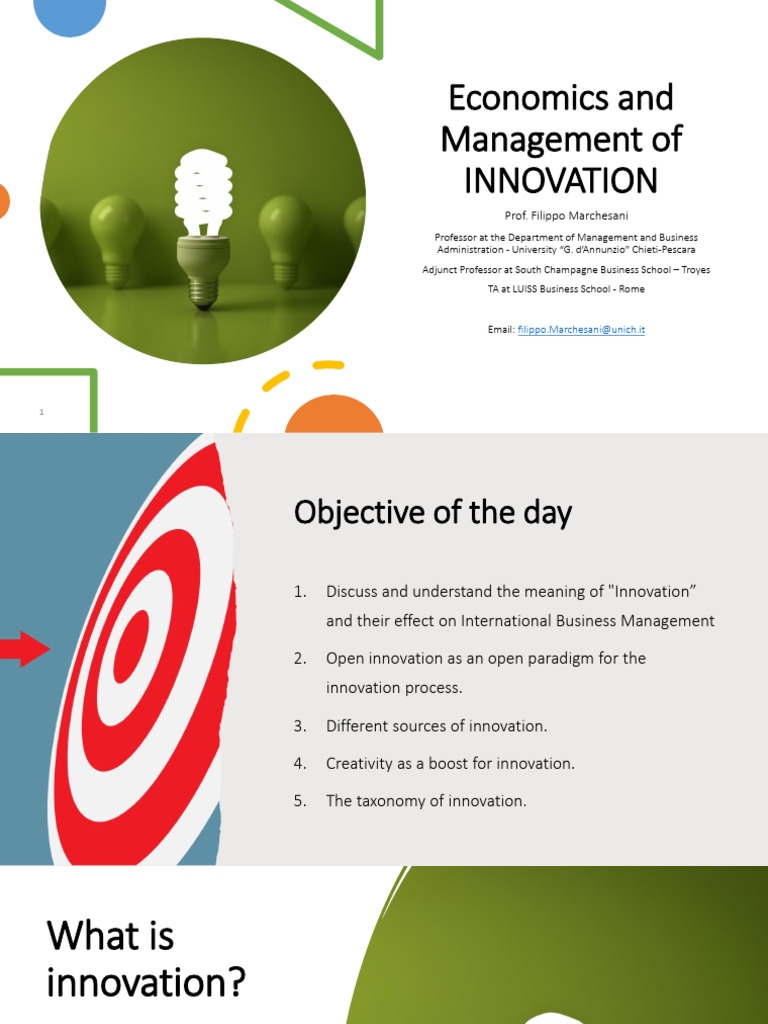 3.1 - Management of Innovation To International Business | PDF ...