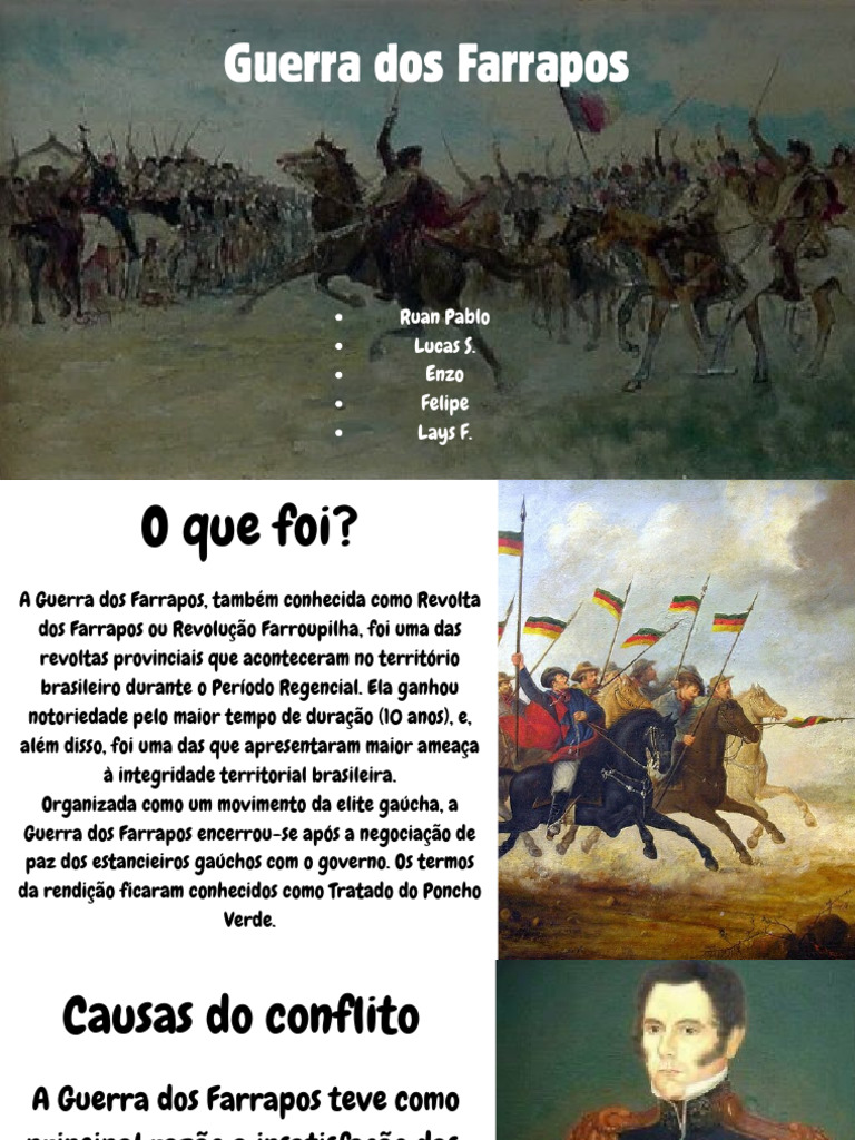 Apresentação A Guerra Dos Farrapos | PDF