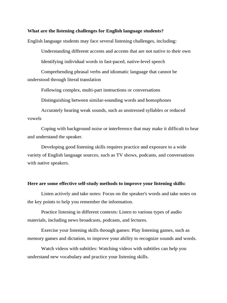 listening merlin | PDF | Reading Comprehension | English Language