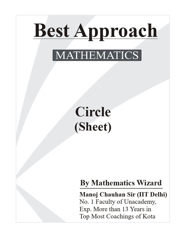 08 Circle Sheet 1665046071492 | PDF | Circle | Elementary Geometry