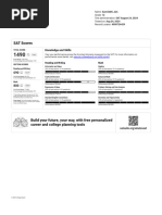 Old SAT New SAT Conversion Tables For Scores | PDF