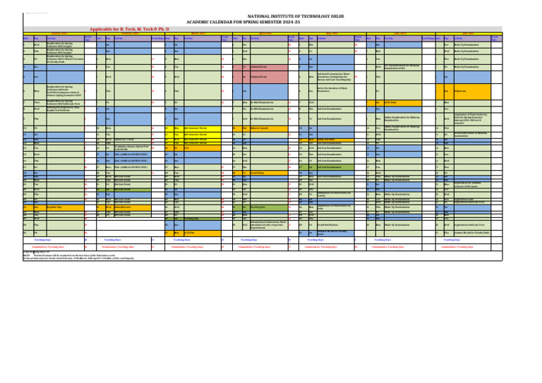 Academic Calendar Spring 2025 | PDF | Academic Term | Educational ...