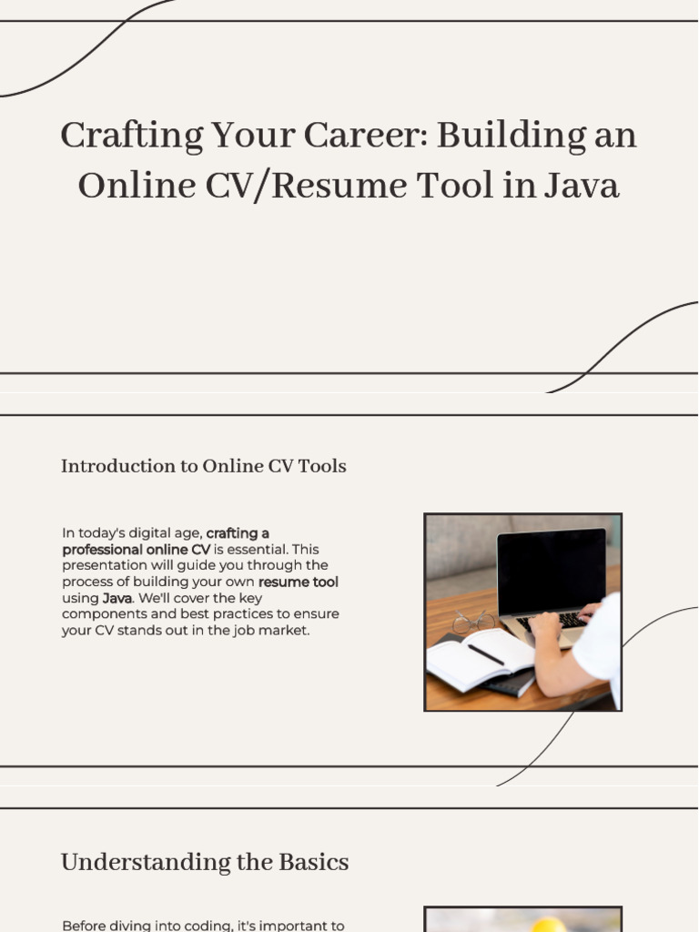 Slidesgo Crafting Your Career Building An Online Cvresume Tool in Java ...