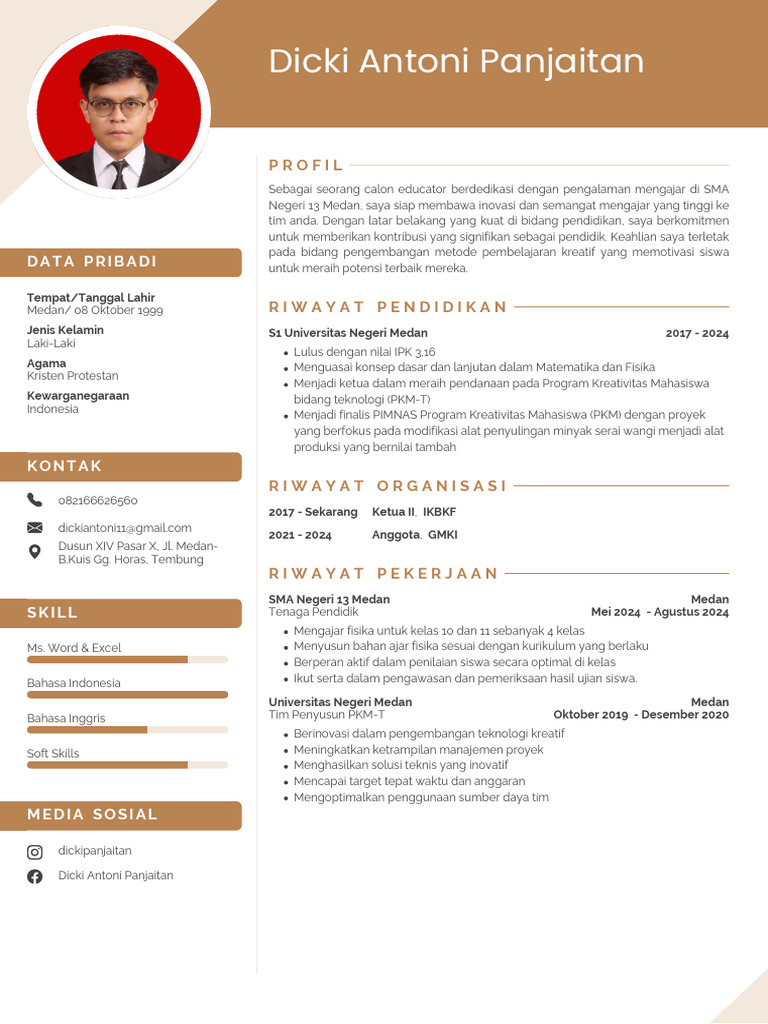 CV_Dicki Antoni Panjaitan | PDF