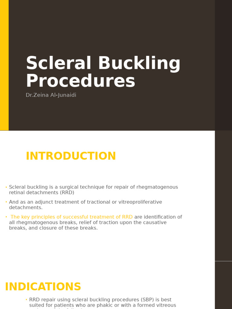 Scleral Buckle (Autosaved) | PDF | Human Eye | Ophthalmology