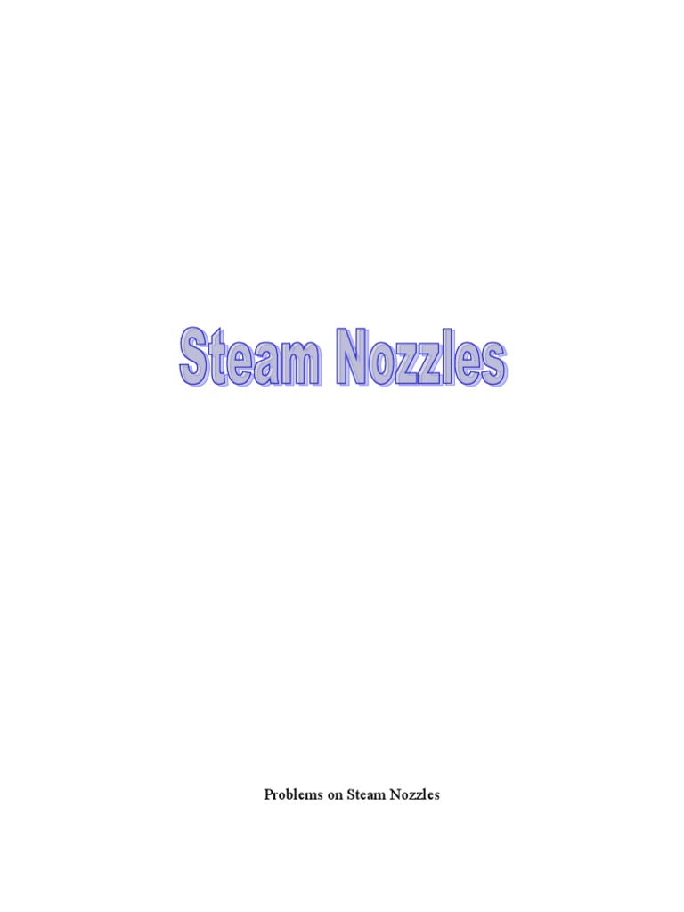 Steam Nozzles | PDF | Nozzle | Turbine