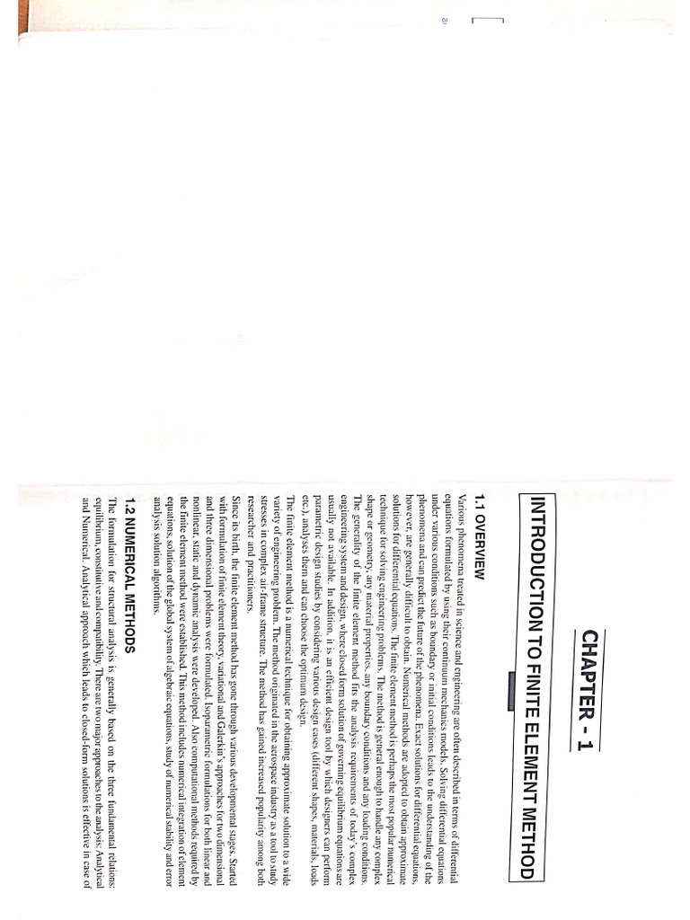 FEM Unit 1 To Unit 4 | PDF