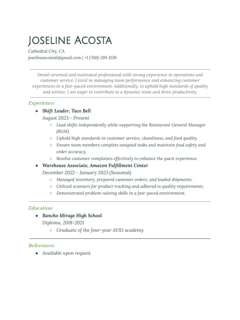 Resume 2023 | PDF