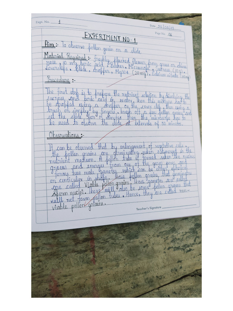 Biology Practical File | PDF