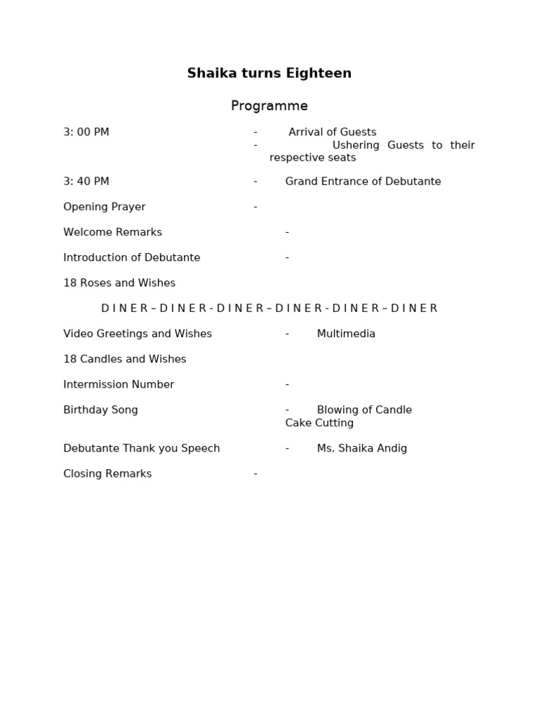 Debut Program[1] | PDF