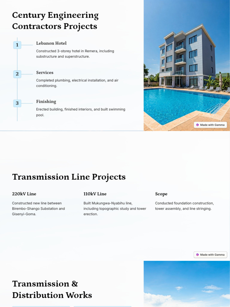 Century Engineering Project Overview | PDF | Electrical Substation ...
