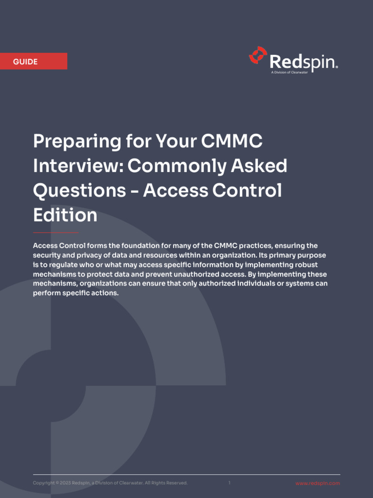 CMMC Access Control-1 | PDF | Security | Computer Security