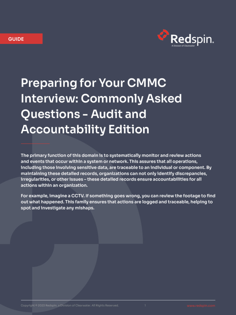 CMMC - Audit and Accountability | PDF | Audit | Computing