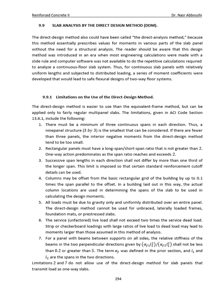 Slab DDM EFM | PDF | Beam (Structure) | Bending