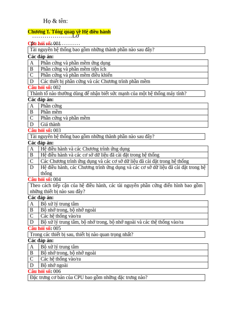 Bộ 420 câu hỏi TN - NLHDH | PDF