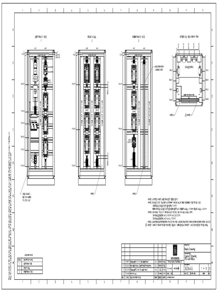 1.02 Cabinet Layout Drawing 323445 - 1D | PDF