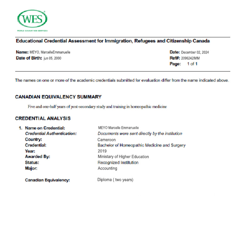 Equivalence Meyo | PDF