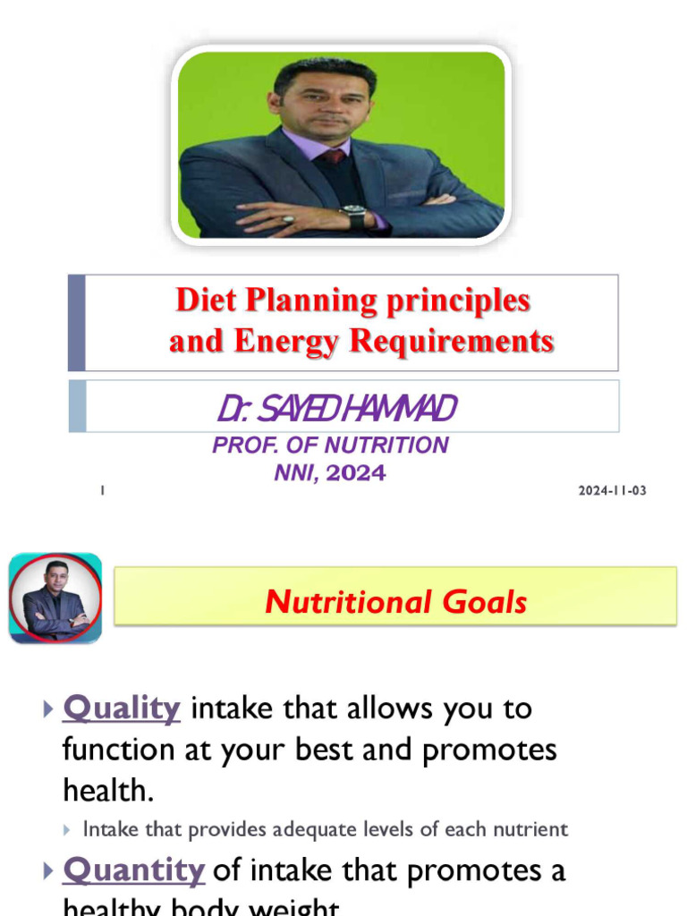 Over veiw on, Diet Planning and Energy Requirements from A to Z Agri ...